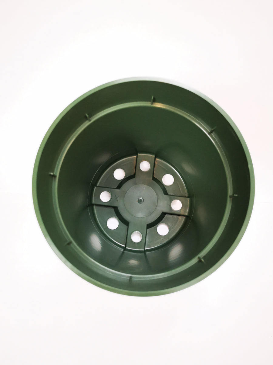 4" Green Round Pot – The Greenery Garden Centre