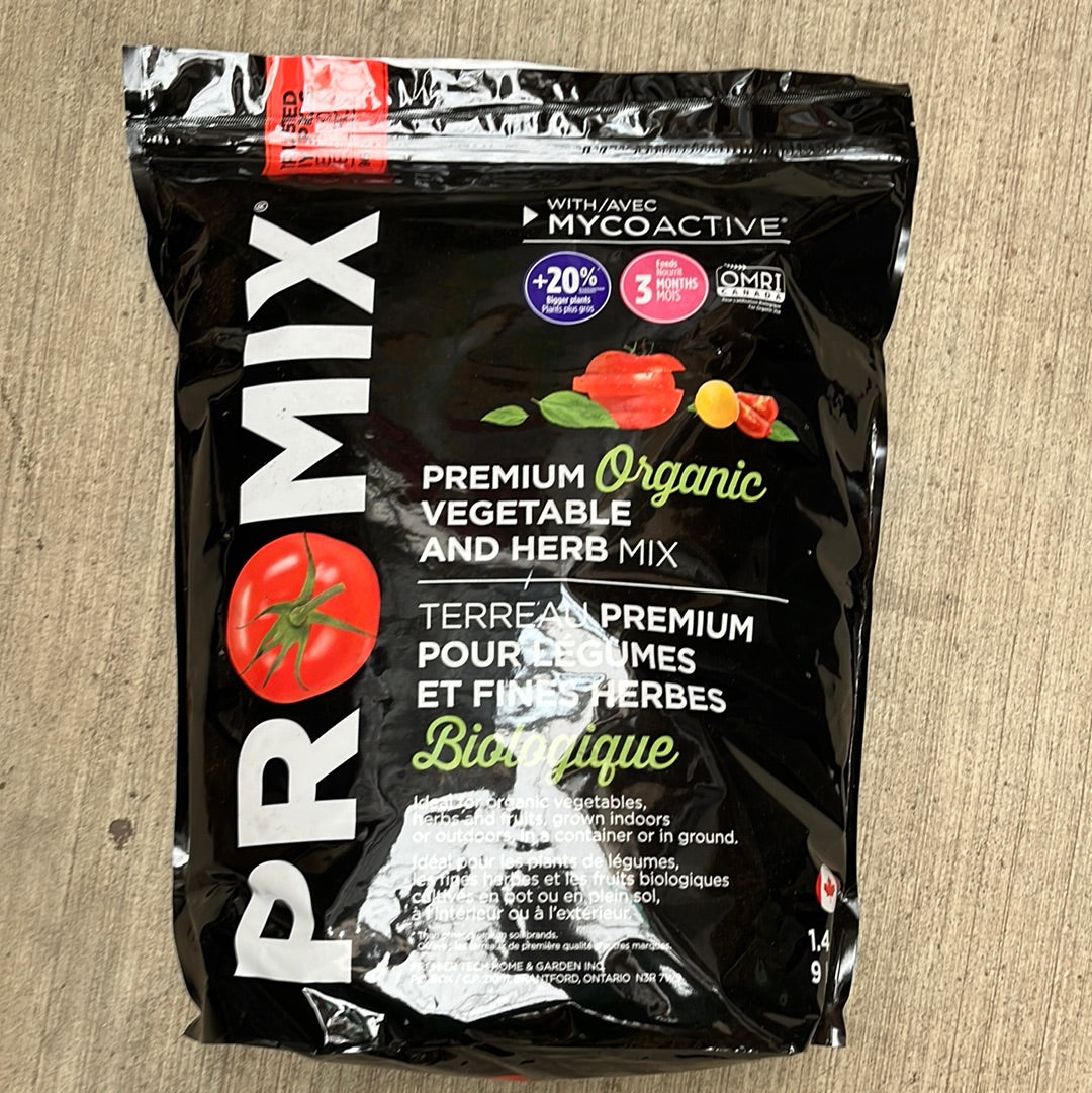 Pro Mix Organic Veggie and Herb Mix 9L – The Greenery Garden Centre