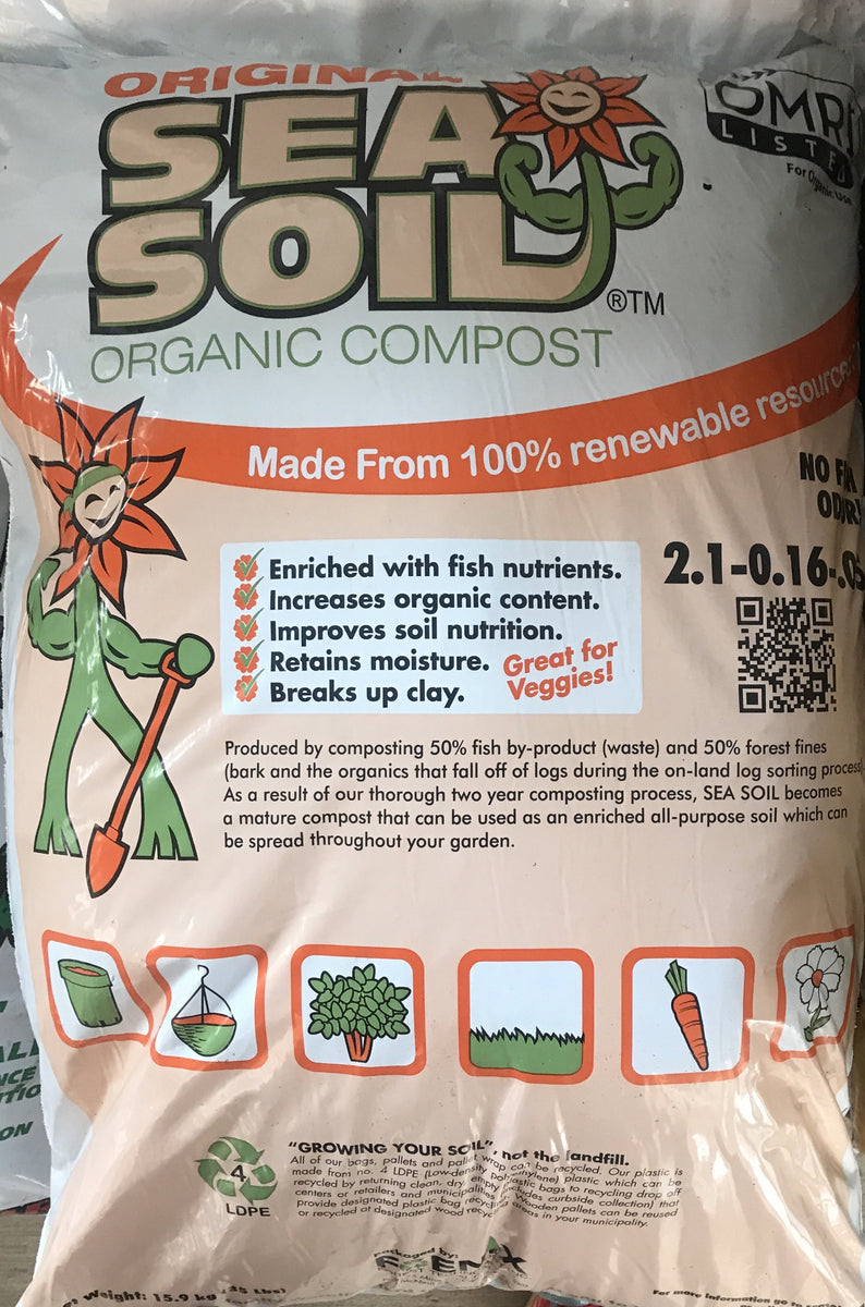 Sea Soil Organic Compost 30L – The Greenery Garden Centre